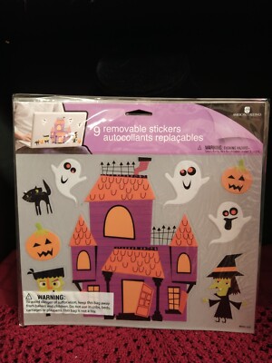 1 Sheet Vintage Halloween American Greetings 9 Removable Stickers ...