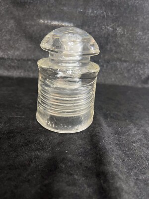 Vintage Electric Clear Pyrex Insulator T.M. Reg. US. Pat. c8 | eBay