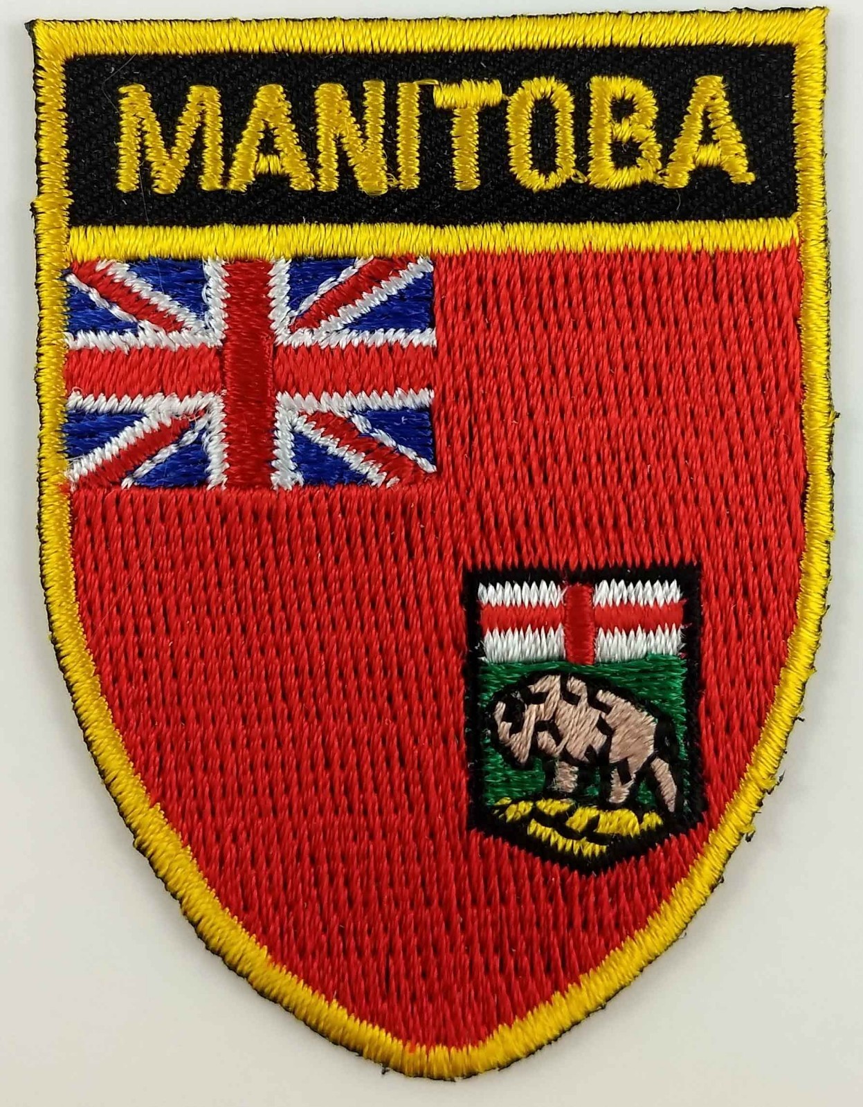 Manitoba Flag Shield Crest Patch Embroidered Iron On Sew On Canada | eBay
