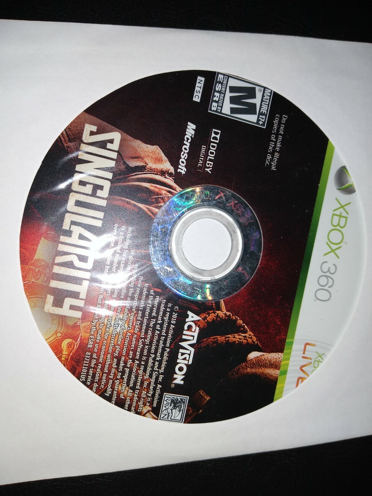 Singularity xbox 360 Disc Only | eBay