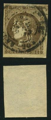 France N°47 " Bordeaux 30c Brown " Cancelled A See | eBay Australia