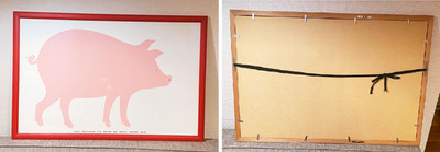 ENZO MARI Pig Art Poster Framed DANESE Serie Della Natura Size 48 × 73 ...