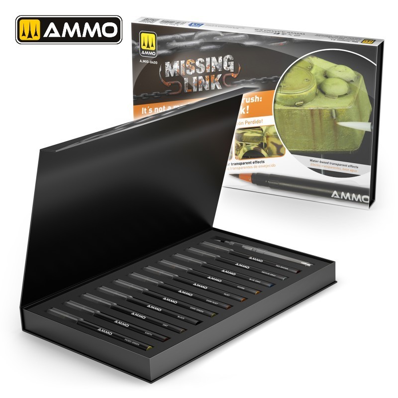 AMMO by Mig: Tanks - MISSING LINK - Marker Weathering Set - Markers - A ...