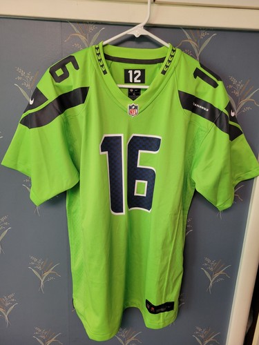 Nike Tyler Lockett Seattle Seahawks Green Color Rush Football Jersey ...