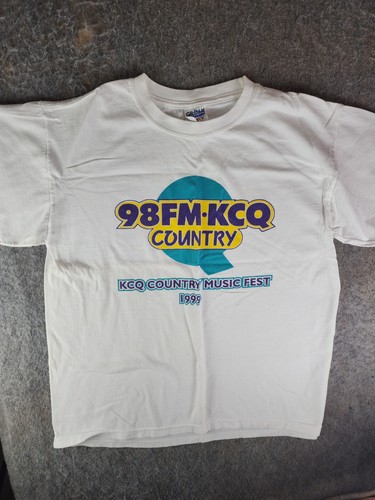 Vintage Y2K 98 FM KCQ Country Music Fest Shirt Toby Keith Kenny Chesney ...