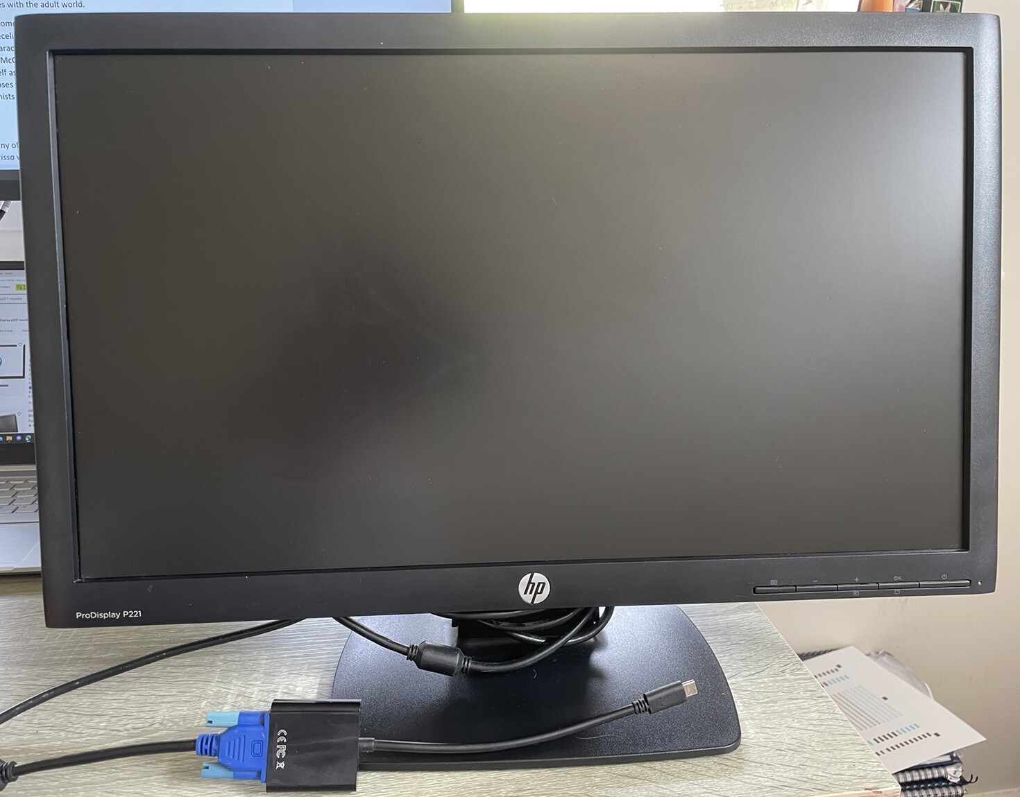HP ProDisplay P221 21" Widescreen LED LCD Monitor for sale online | eBay
