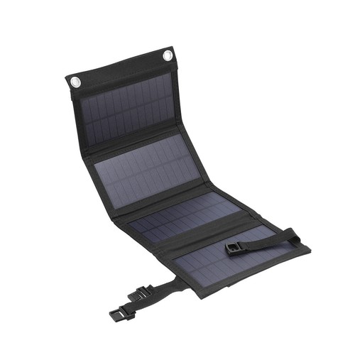 10W Solar Panel Folding USB Power Bank Outdoor Camping Hiking Cell ...