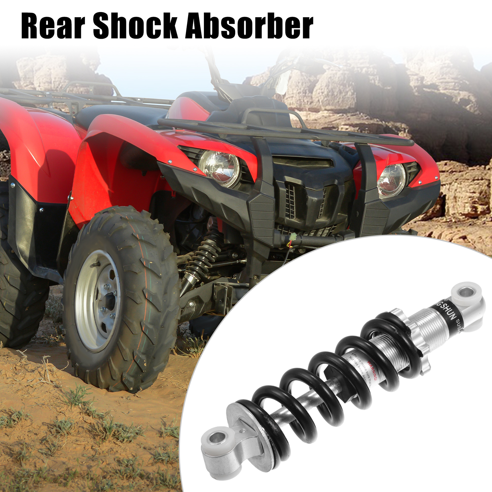 Rear Shock Absorber Spring 180mm 750lbs for Scooter Dirt Bike ATV ...