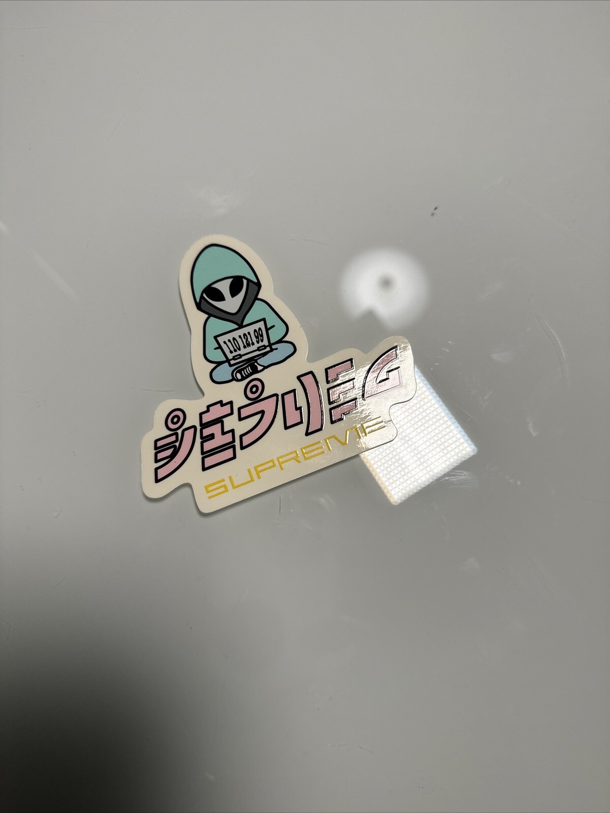 Supreme Alien Sticker 100% Authentic SS22 + 1 Supreme Box LOGO Sticker ...