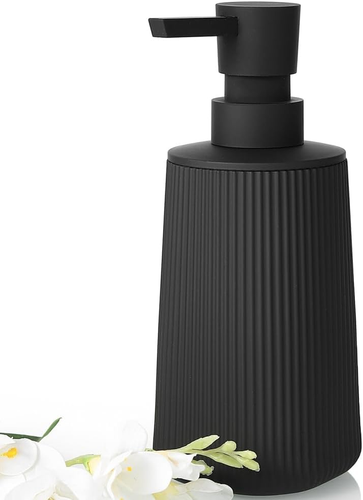 Black Hand Soap Dispenser with No Rust Pump for Bathroom and Kitchen ...