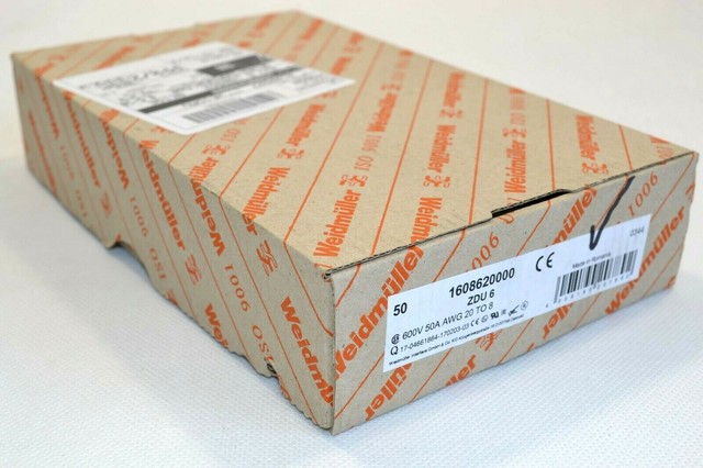 Weidmüller Cbe 6 Series Terminal 1608620000 50 Pcs Terminal Block New ...