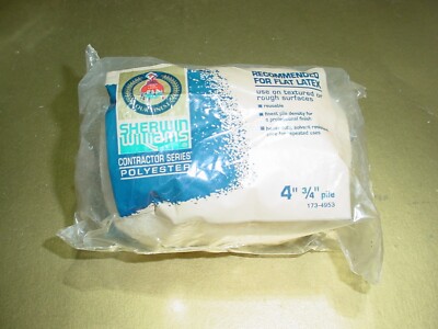 NEW Sherwin Williams Polyester 4" Paint Roller Cover 3/4" Nap Pile | eBay