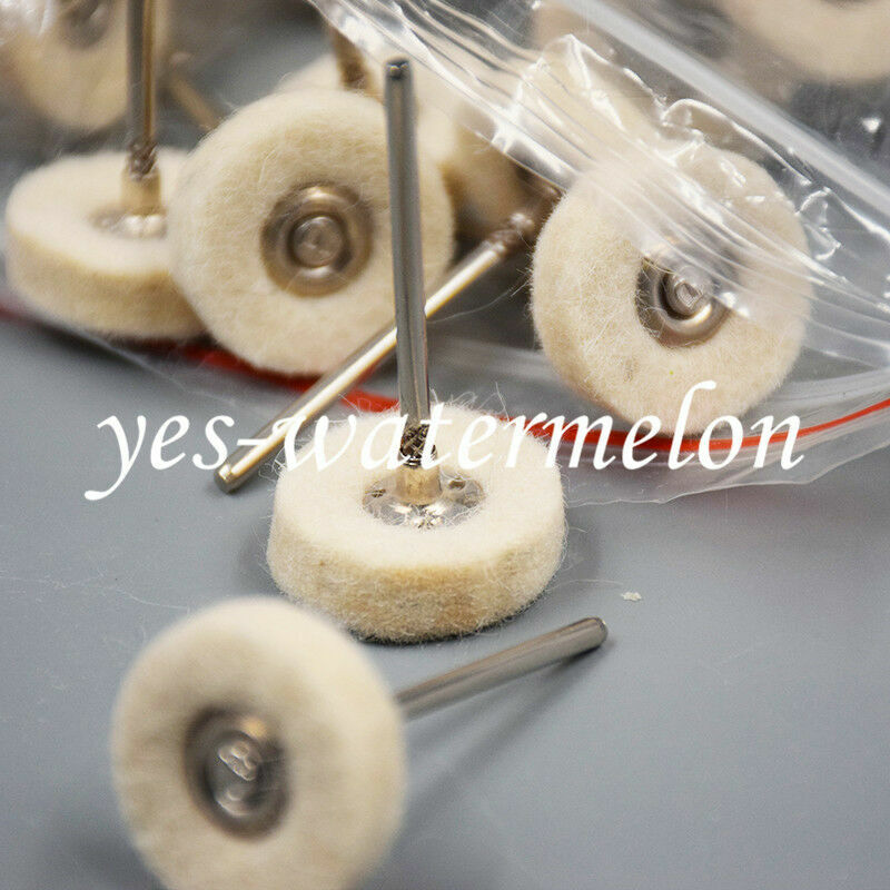 10 Pcs Lab Dental Wool Polishing Buffing Wheels Burs For Rotary Tool ...