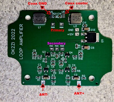 Magnetic loop preamplifier SMD kit 50kHz-30MHz RX antenna for SDR | eBay