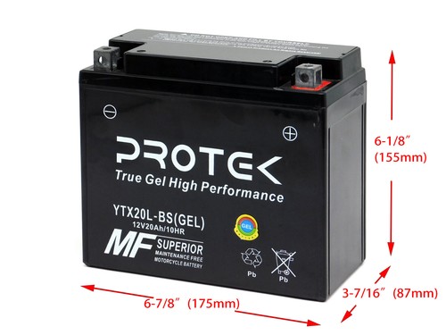 YTX20L-BS YTX20HL-BS GYZ20L GYZ20HL YB18L-A Motorcycle 12V AGM GEL ...