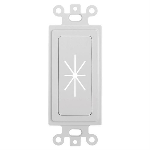 Decora Wall Plate Insert Flexible Opening Low Voltage AV Cable Pass ...