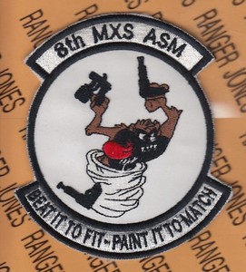 USAF Air Force 8th MXS Maintenance Squadron ASM Paint 4.25" patch | eBay