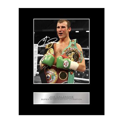 Joe Calzaghe Signed Mounted Photo Display Boxing Champion | eBay UK