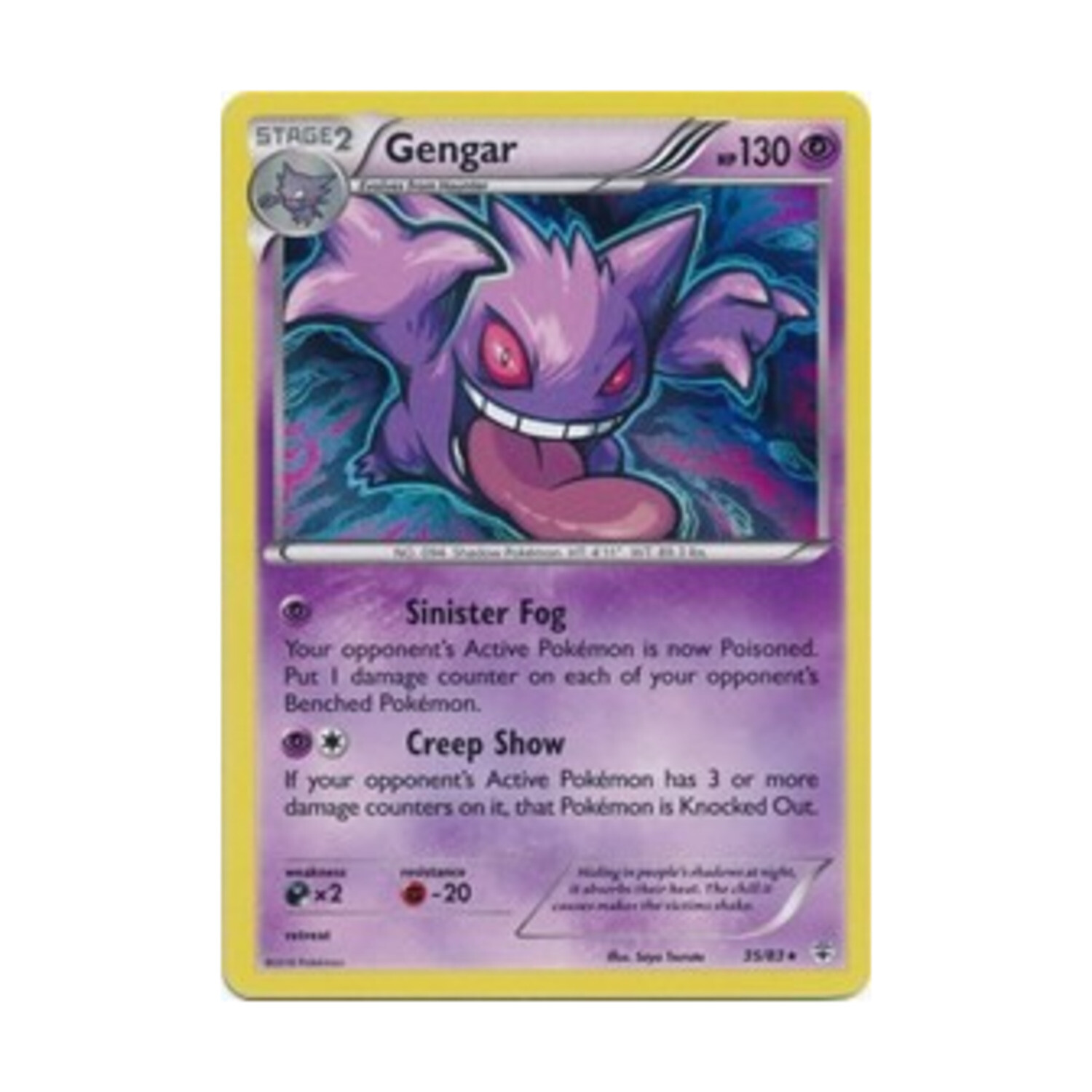 Pokemon Pokemon Generations Gengar (HR) #35 (Reverse Holo) EX | eBay