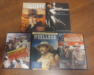 Western DVD Collection Sam Elliott Tom Selleck Clint Eastwood & Bonanza ...