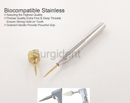 Dental Extraction Screw Long & Short Handle Oral Root Surgery Dentist ...