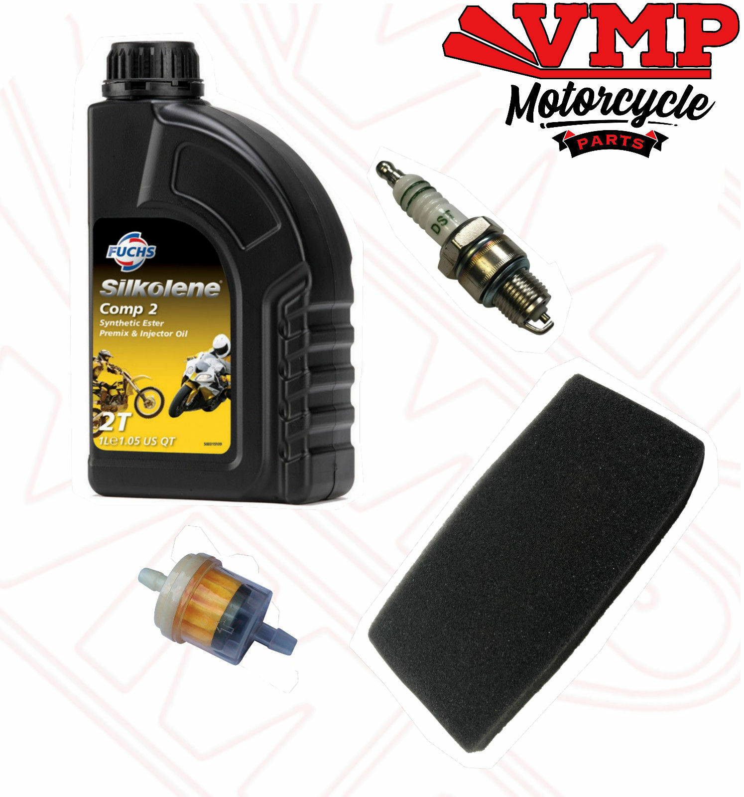 Yamaha Pw80 Py80 Service Kit Engine 2 Stroke Oil Spark Plug Fuel Air ...