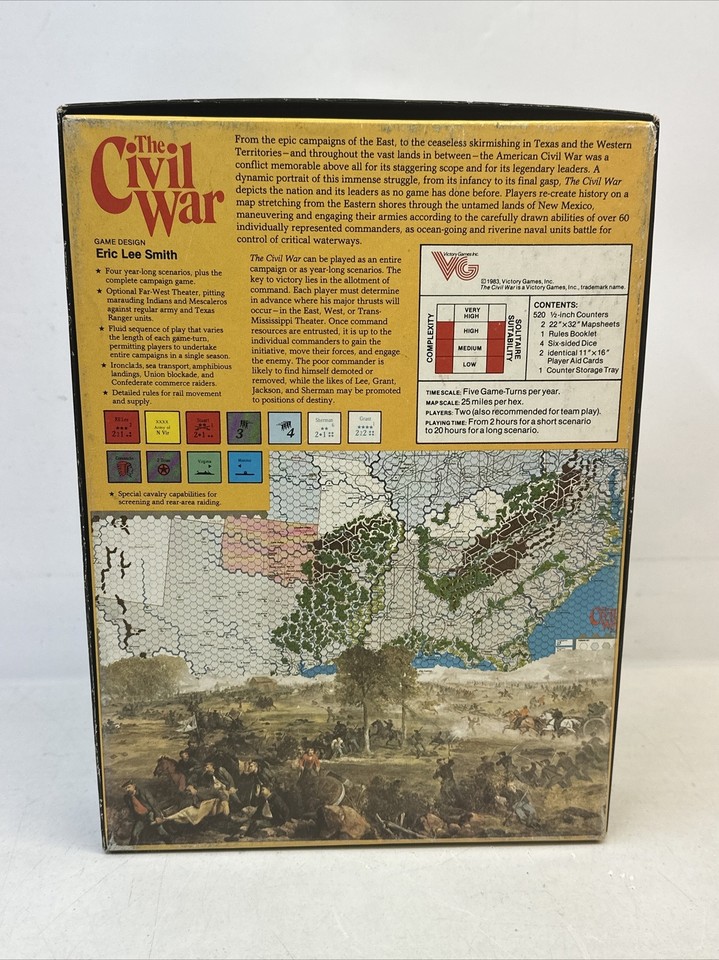 The Civil War Victory Games Unpunched, Unplayed & 100 % complete! | eBay
