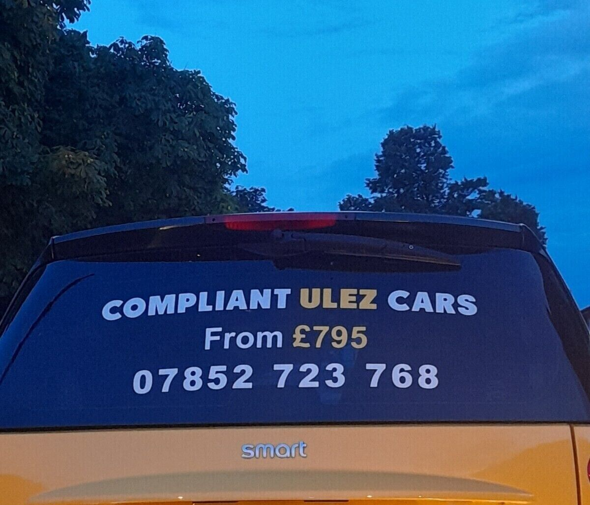 Car Rear Window Stickers Advertising Vinyl Signs Graphics Decals Large ...