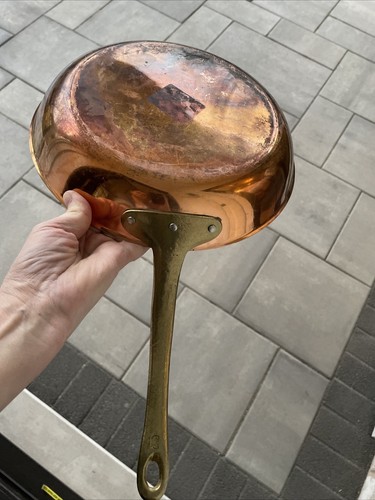 Copper Skillet Fry Pan 10.5”Korea Brass Handle High Quality Cookware ...