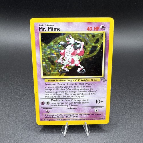 🔥 Mr Mime 6/64 🔥 Original Holo Rare Jungle Set Pokemon Card 1999 WOTC ...