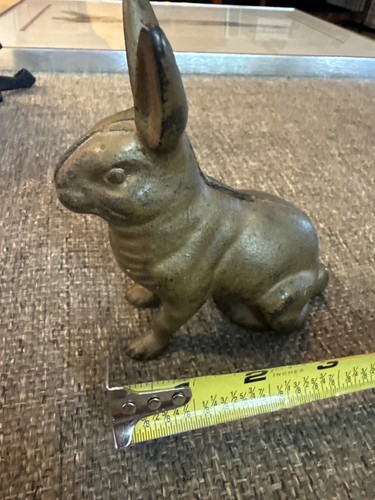 Antique Cast Iron Bronze Finish Rabbit Still Bank – A.C. Williams Style ...