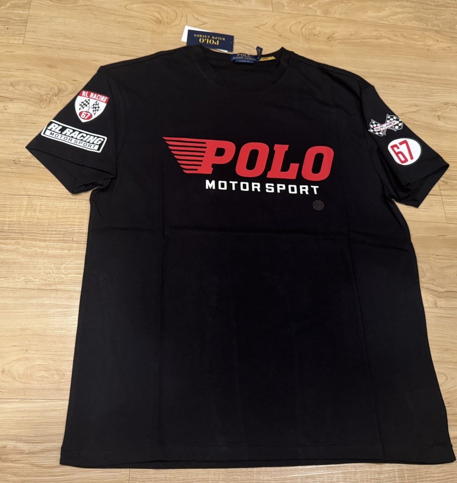Polo Ralph Lauren Men's Classic Fit RL 67 Motorsport Racing T-Shirt ...