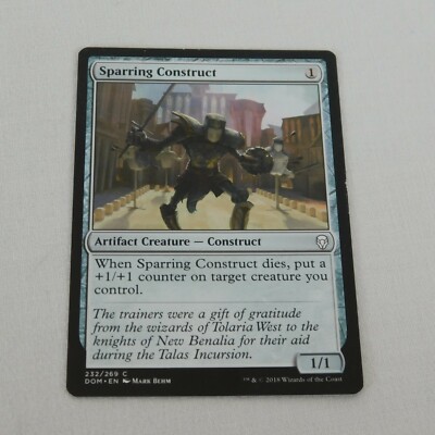 Sparring Construct MTG 2018 Artifact Creature Construct 232/269 ...