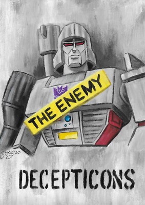 "Megatron The Enemy" 9" x 12" Transformers painting, by Craig Mahoney ...