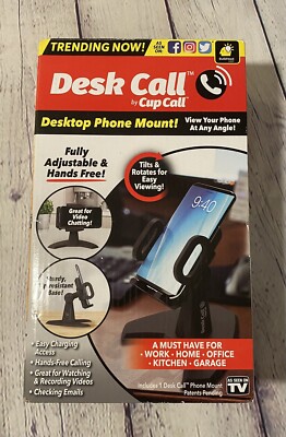 Desk Call by Cup Call Desktop Phone Mount - Fully Adjustable Phone ...