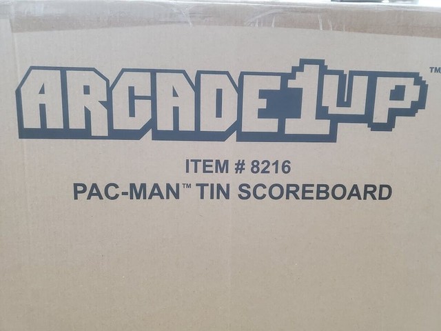 PAC-MAN Tin Scoreboard with Dry Erase Kit ARCADE1up Whiteboard mounting ...