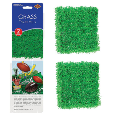 Green Party Supplies Tissue Paper Grass Mat Easter Dinosaur Soccer ...
