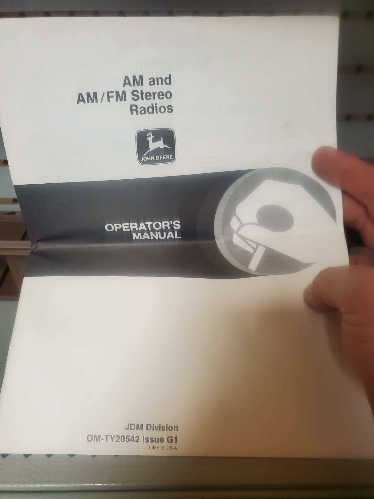 NEW in Box John Deere TY15163 JD1107 AM Tractor Radio with Bevels Old ...