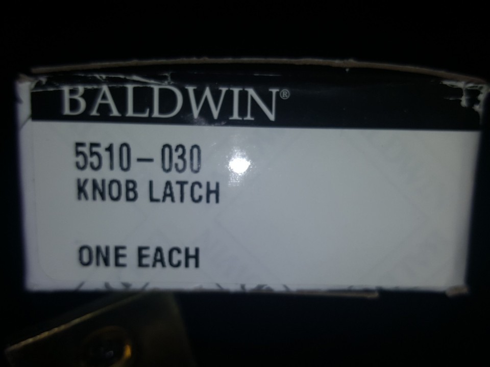 Baldwin 5510-039 Passage Door Knob Latch brass | eBay