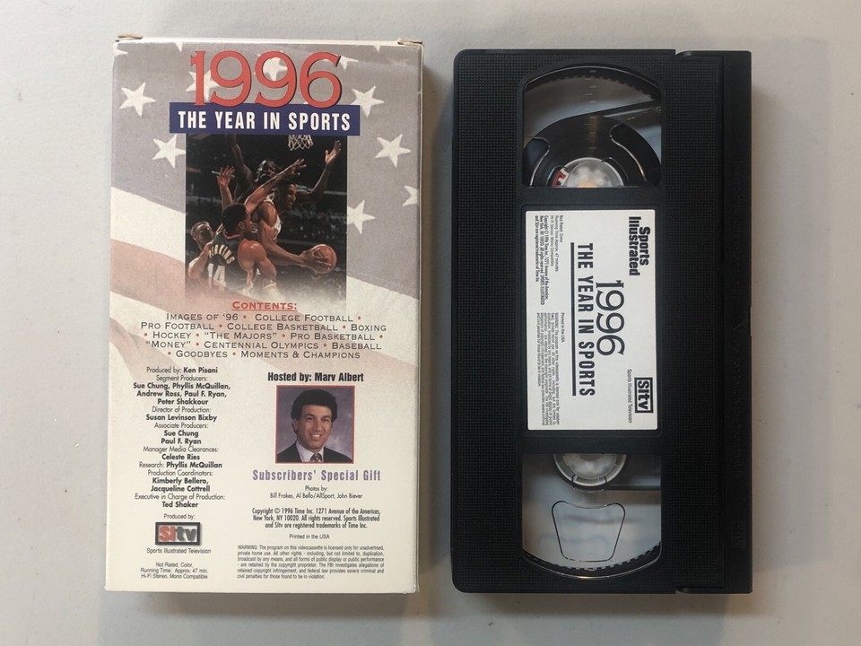 1996 The Year In Sports VHS / Dallas Cowboys / Sports Illustrated ...
