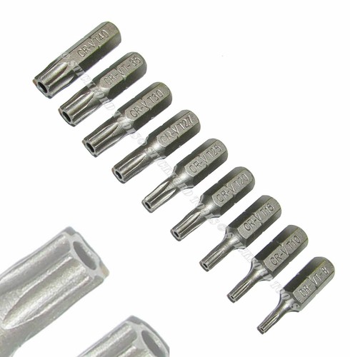 Torx Star Sercurity Screwdriver Bit Set T8 T10 T15 T20 T25 T27 T30 T35 ...