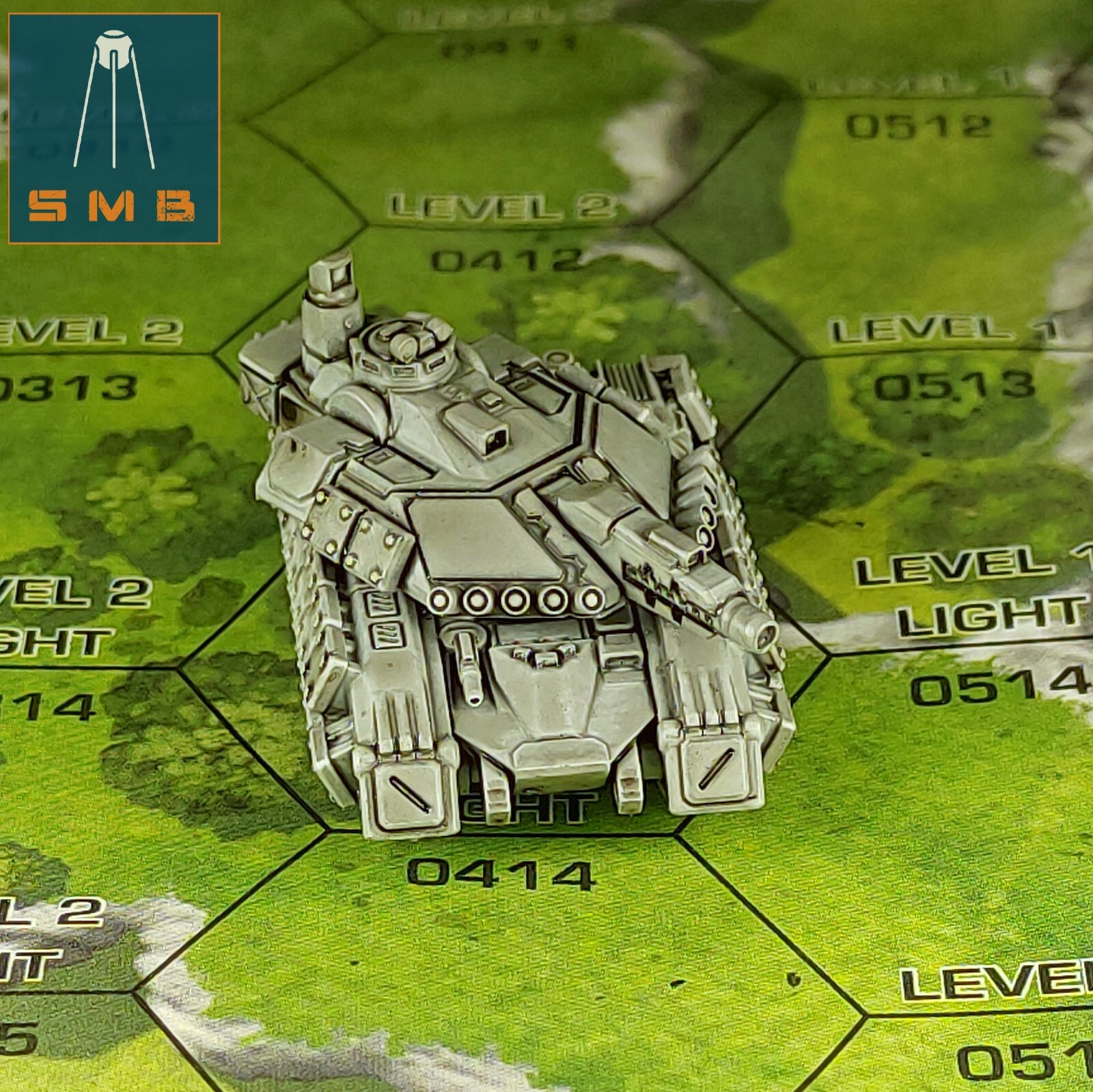 Battletech Alternative - Patton Pulse Laser MBTs x4 w/ Hex Bases (6mm ...