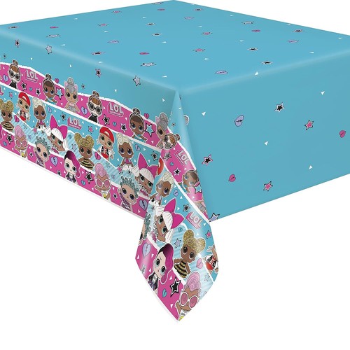 Multicolor LOL Surprise Rectangular Plastic Table Cover - 54"x84" Multi ...