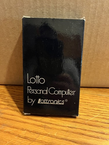 Vintage Lotto Personal Computer By Lottronics Works Random Number ...