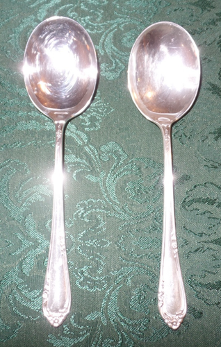 Sterling Silver Reed & Barton Dancing Flowers TWO Cream Soup Spoons | eBay
