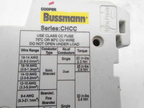 EATON CORPORATION CHCC3D FUSE HOLDER | eBay