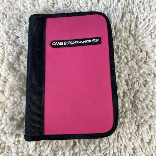 Nintendo GameBoy Advance GBA SP Pink Black Travel Carrying Case Bag | eBay