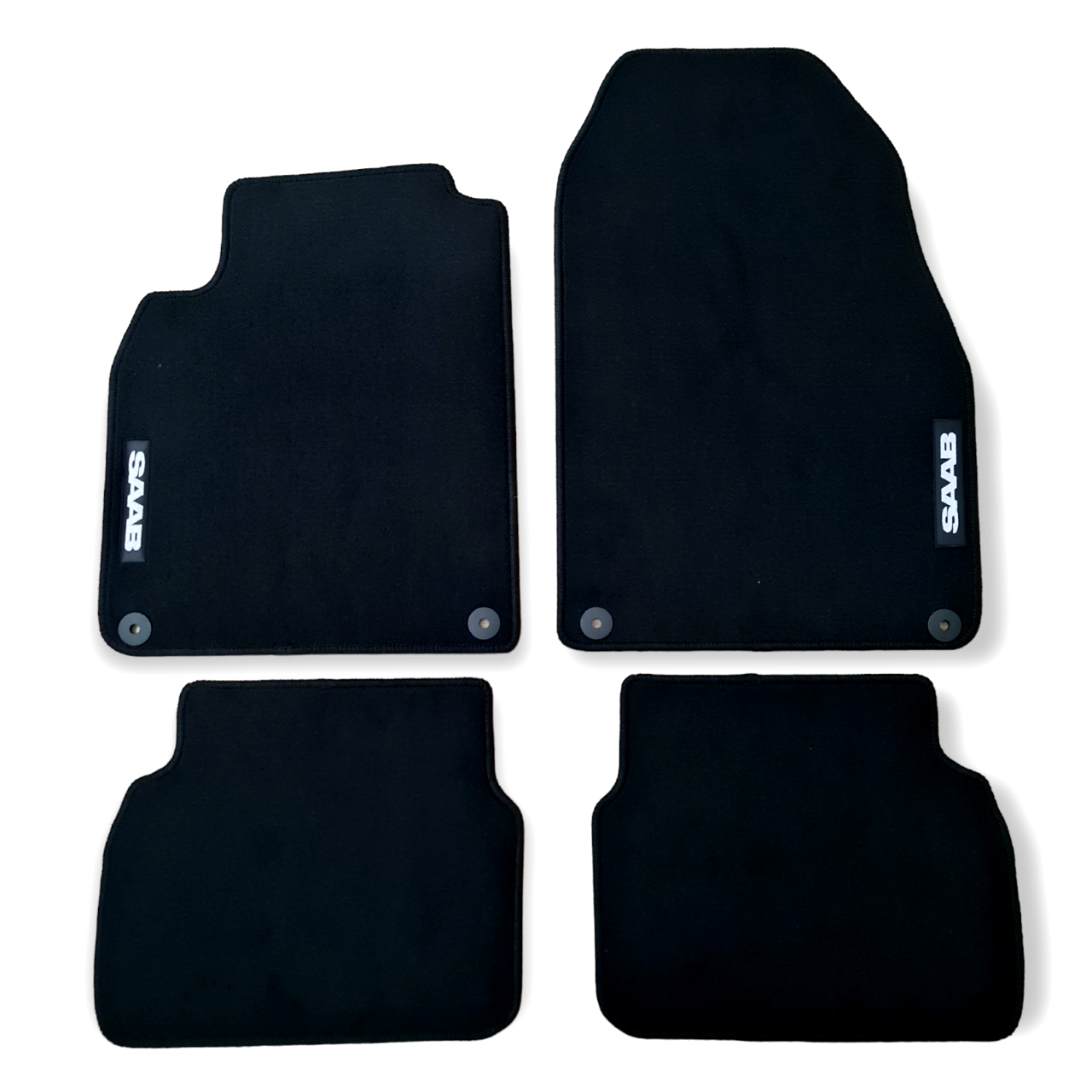Velour Car Floor Mats For SAAB 9-3 Waterproof Black Carpet Rugs Auto ...