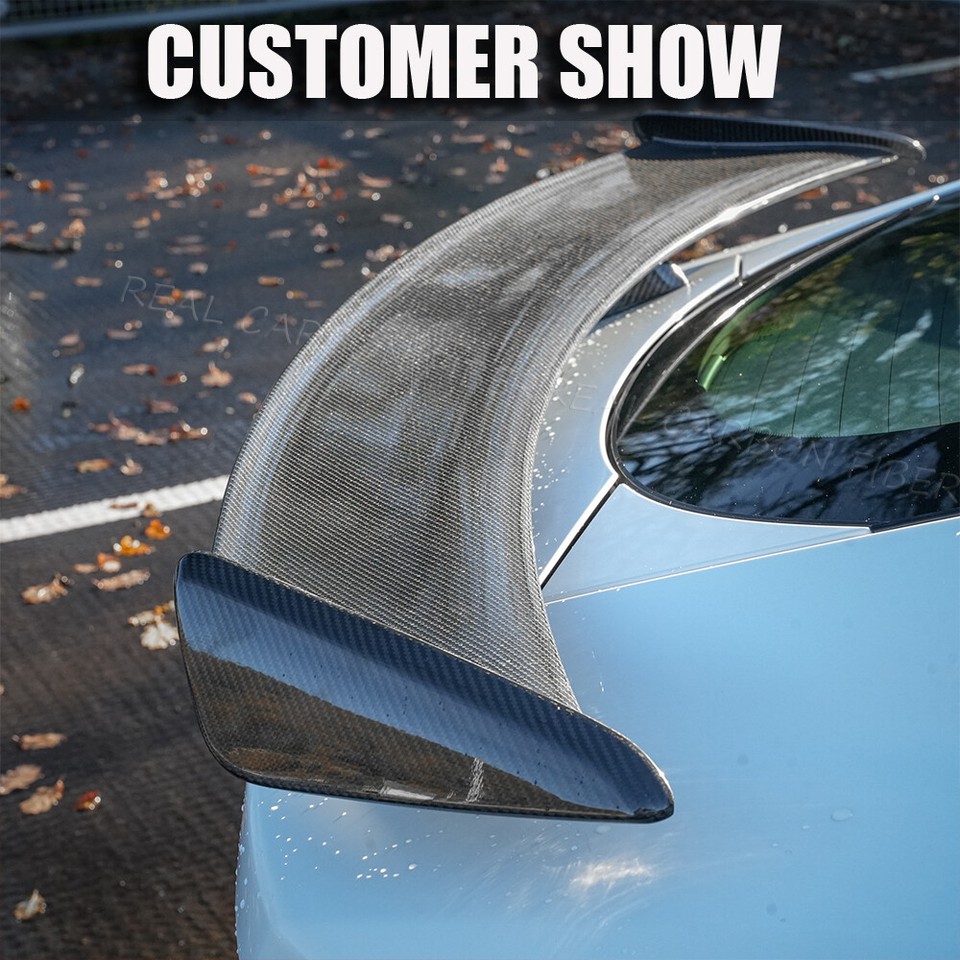 For Jaguar F-TYPE SVR R Coupe 2014-2021 REAL CARBON Rear Trunk Spoiler ...
