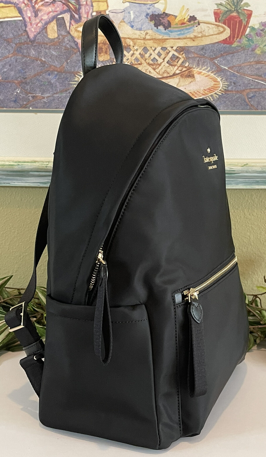 Kate Spade New York Chelsea Large Nylon Fashion Adult Backpack - Black ...
